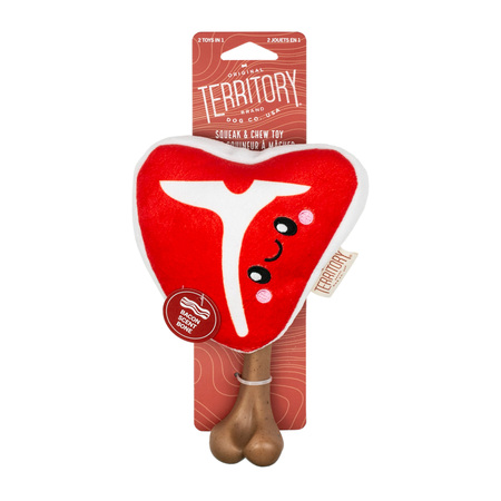 Territory Dog Toy 2 In 1 Plush Meat On Bone 8" - Southeast Pet Online ...
