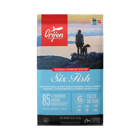 Orijen Dog Dry Six Fish 25# - Southeast Pet Online Ordering
