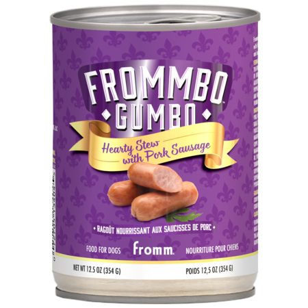 Fromm Dog Can Frommbo Gumbo Stew Pork Sausage 12.5 oz 12/Case ...