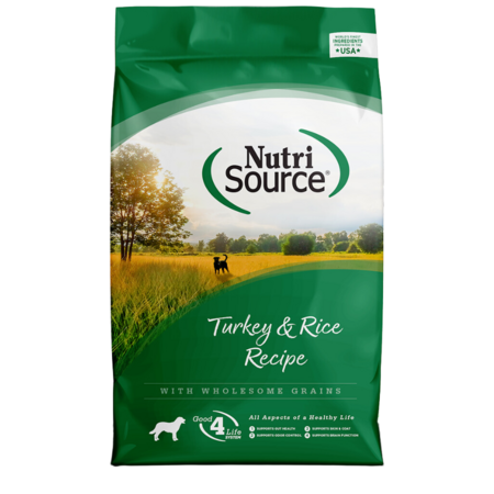 NutriSource Dog Dry Turkey & Rice 12# - Southeast Pet Online Ordering