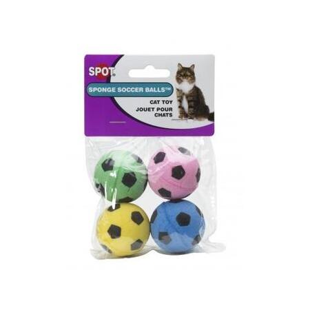 Ethical Cat Toy Sponge Soccer Balls 4 Pack - Southeast Pet Online Ordering