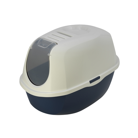 Moderna Cat Litter Box Smart Cat Hooded Blue Large - Southeast Pet ...
