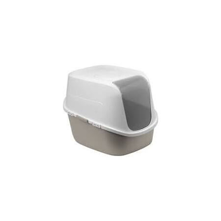 Moderna Cat Litter Box Amerix Hooded Gray Jumbo - Southeast Pet Online ...