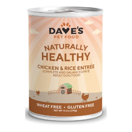Dave's Dog Can Naturally Healthy Chicken & Rice 13 oz 12/Case ...