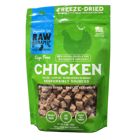 Raw Dynamic Cat Food FD Chicken 5.5 oz - Southeast Pet Online Ordering