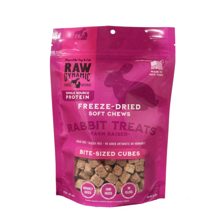 Raw Dynamic Dog Treat FD Rabbit 1.5 oz - Southeast Pet Online Ordering