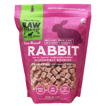 Raw Dynamic Dog Frozen Rabbit 3# - Southeast Pet Online Ordering