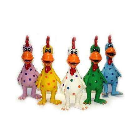 Multipet Dog Toy Globkens Latex Chicken Polka Dotted 11.5" - Southeast ...
