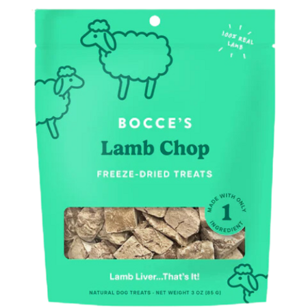 Bocce's Dog Treat FD Lamb Chop 3 oz - Southeast Pet Online Ordering