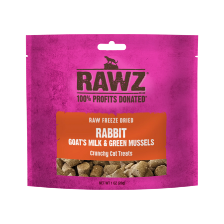 Rawz Cat Treat FD Rabbit & Goat's Milk 1 oz - Southeast Pet Online Ordering