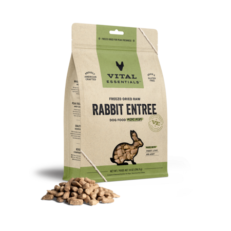 Vital Essentials Dog Food FD Mini Nibs Rabbit 14 oz - Southeast Pet ...