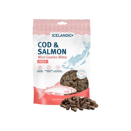 Icelandic+ Cat Treat Combo Bites Cod & Salmon 1.7oz - Southeast Pet ...