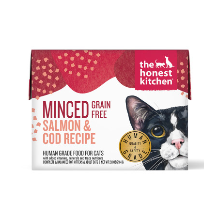 Honest Kitchen Cat Wet GF Minced Salmon Cod Fish Broth 2.8 oz 12/Case ...