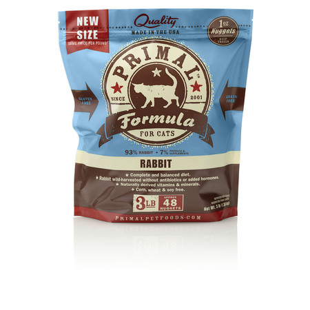 Primal Cat Frozen Nuggets Rabbit 3# - Southeast Pet Online Ordering