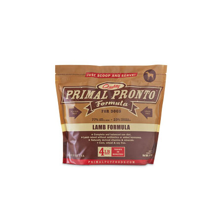 Primal Dog Frozen Pronto Lamb 4# - Southeast Pet Online Ordering