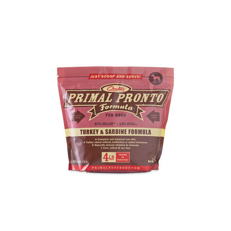 Primal Dog Frozen Pronto Turkey & Sardine 4# - Southeast Pet Online ...