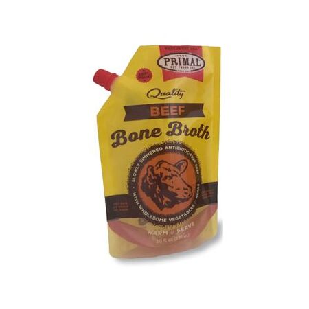Primal Frozen Bone Broth Beef 20 oz 4/Case - Southeast Pet Online Ordering