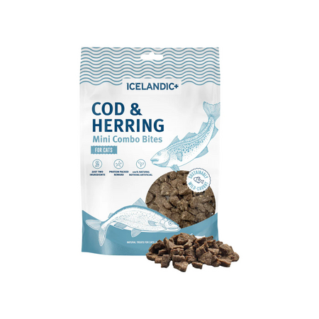 Icelandic+ Cat Treat Combo Bites Cod & Herring 1.7oz - Southeast Pet ...