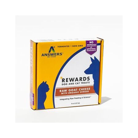 Answers Dog Treat Frozen Raw Goat Milk Cheese Ginger 8 oz - Southeast ...