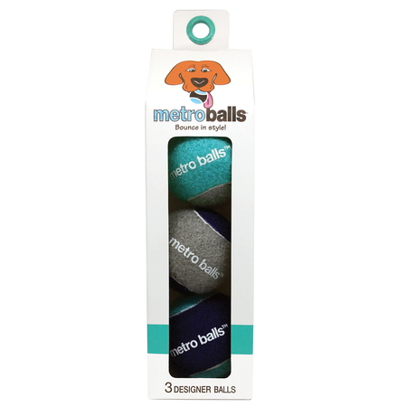 Metro Paws Dog Toy Metro Tennis Balls Seafoam 3/Pack - Southeast Pet ...